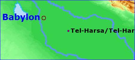 Map - Tel-Harsa/Tel-Haresha - BibleBento.com