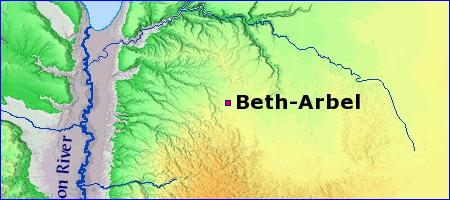 Map - Beth-Arbel - BibleBento.com