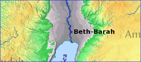 Map - Beth-Barah - BibleBento.com