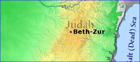 Map - Beth-Zur - BibleBento.com