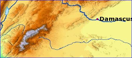 Map - Damascus - BibleBento.com