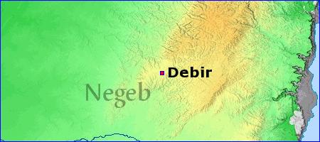 Map - Debir - BibleBento.com