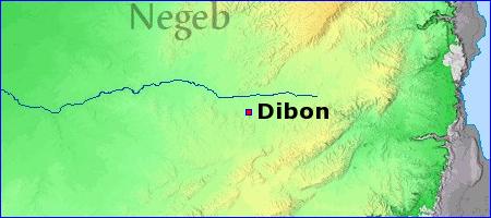 Map - Dibon - BibleBento.com