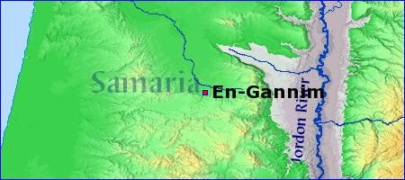 Map - En-Gannim - BibleBento.com
