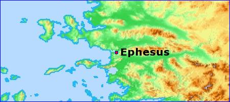 Map - Ephesus - BibleBento.com
