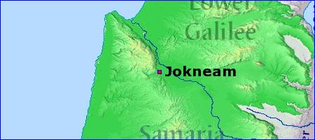 Map - Jokneam - BibleBento.com