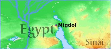 Map - Migdol - BibleBento.com