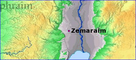 Map - Zemaraim - BibleBento.com